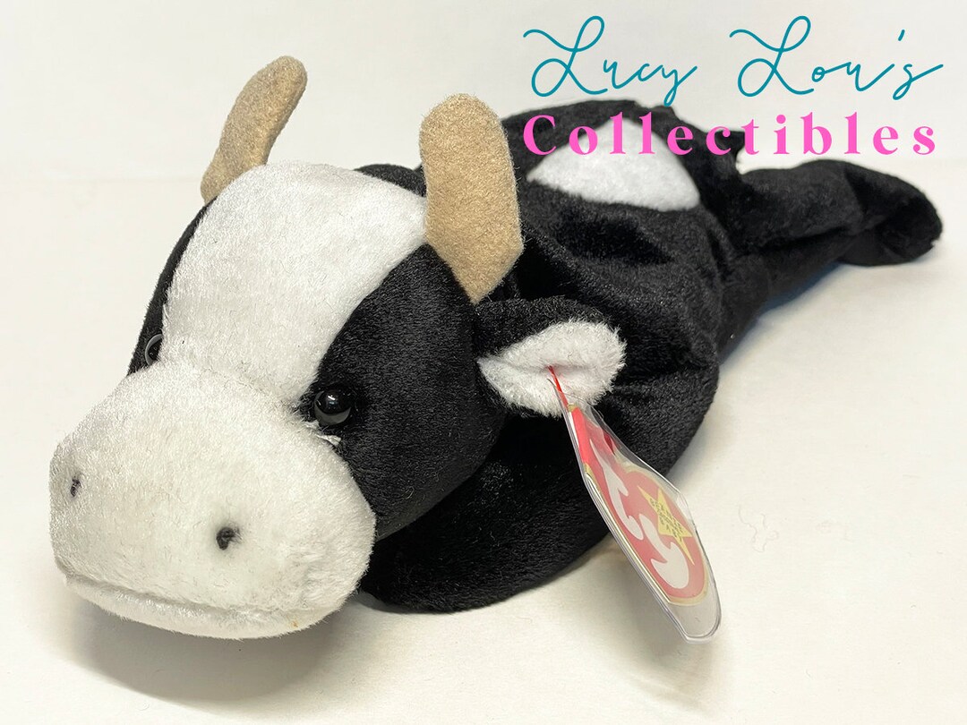 Daisy Cow Ty Beanie Baby- Retired 90's - FREE Cards With Purchase - Etsy