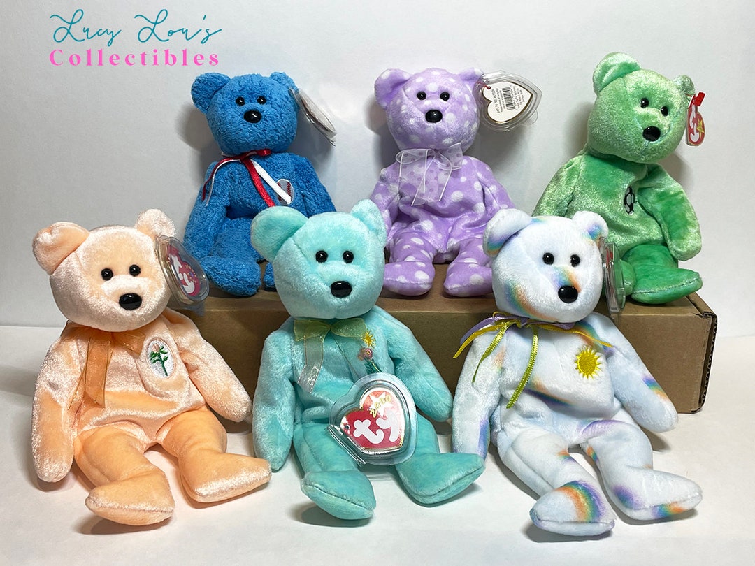 Ty Beanie Baby Bears U PICK: Kicks Soccer Bear, Addison Baseball Bear ...