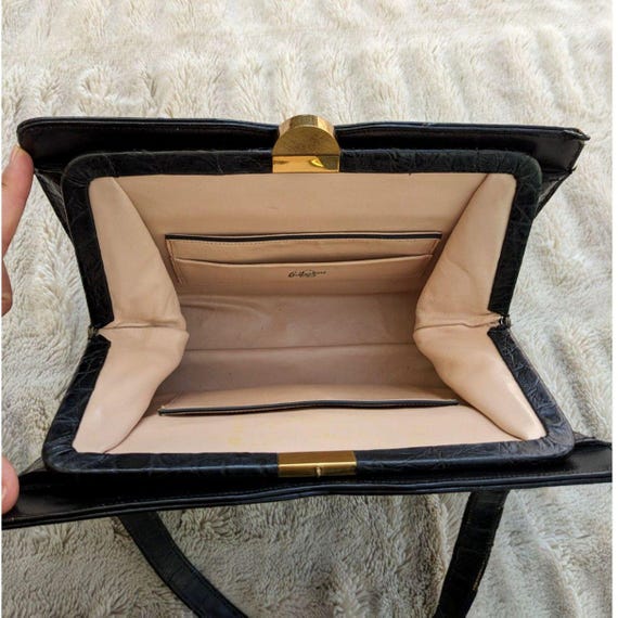 RARE 50s BELLESTONE Double Handle 3 Compartment Brass… - Gem