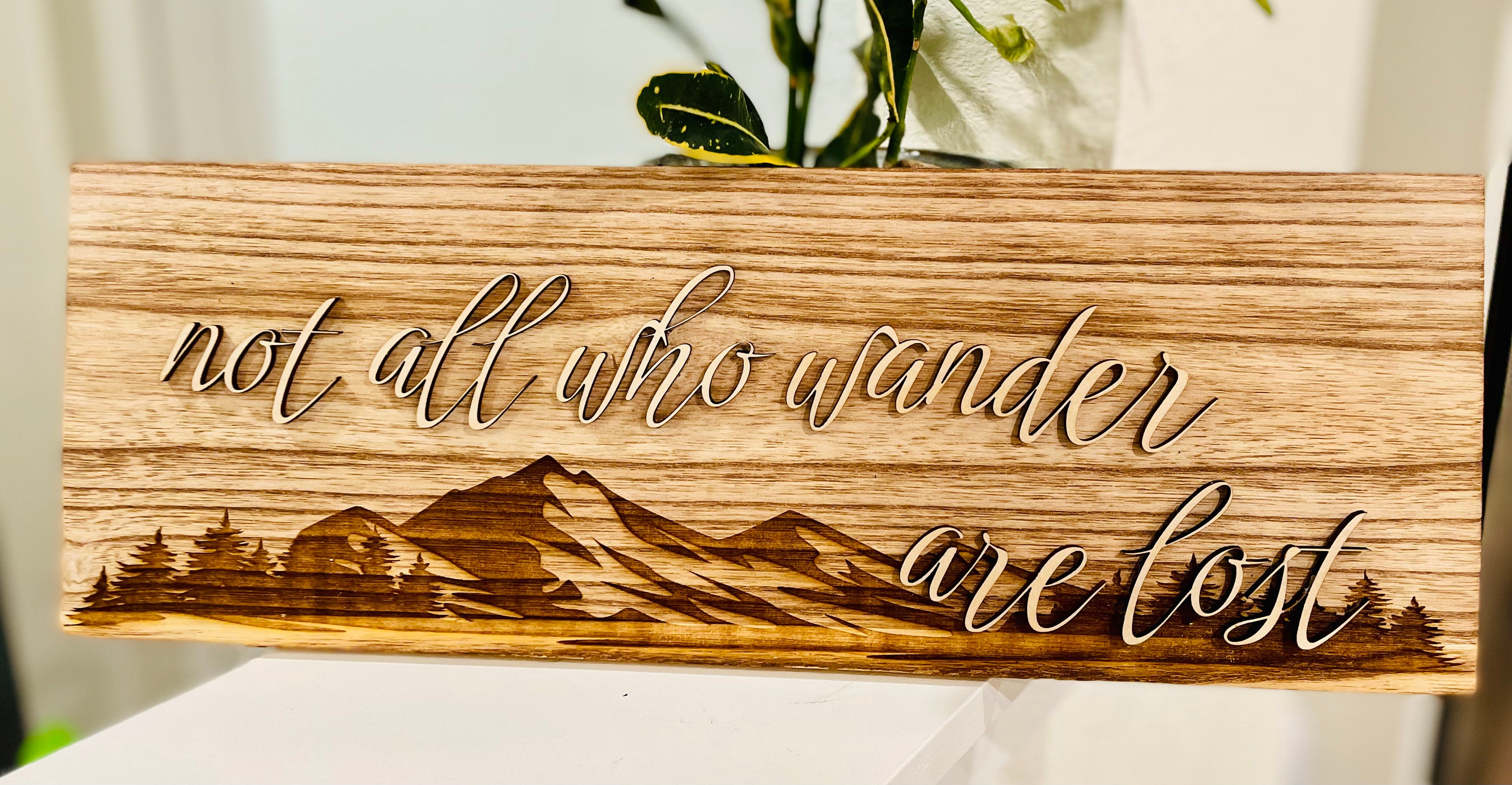 Not All Who Wander Sign - Etsy