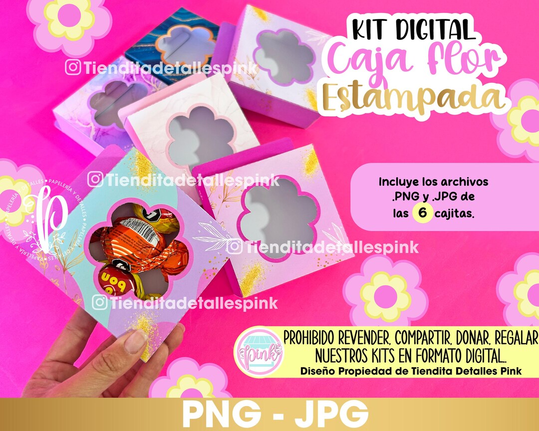 Printed Flower Box Template, Flower Display Box - Etsy