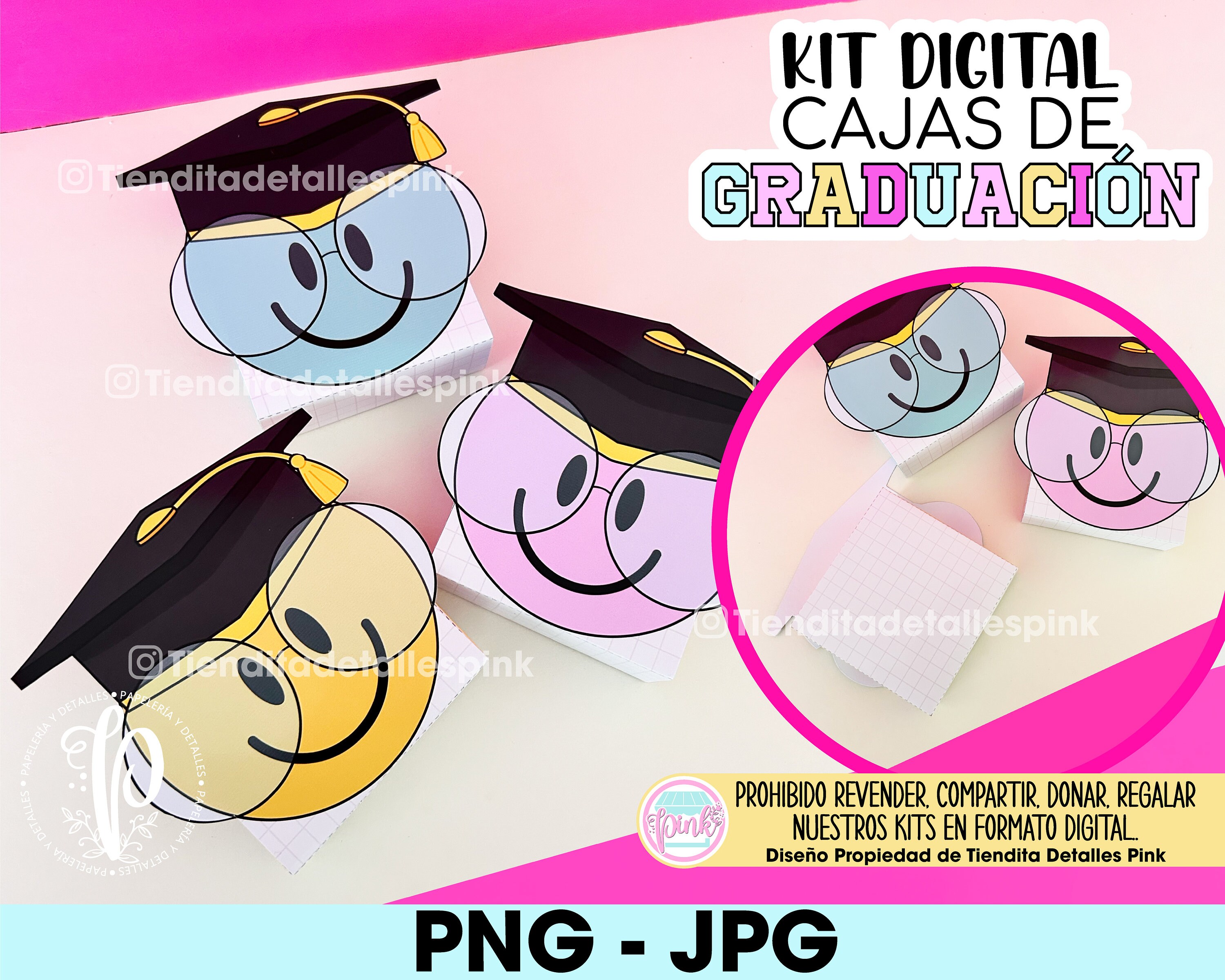 Template Graduation Boxes, Graduation, Kinder - Etsy