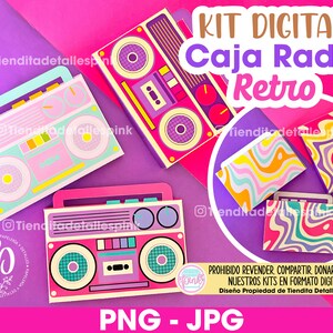 Template Retro Radio Box, Retro Radio Box, Radio Box - Etsy