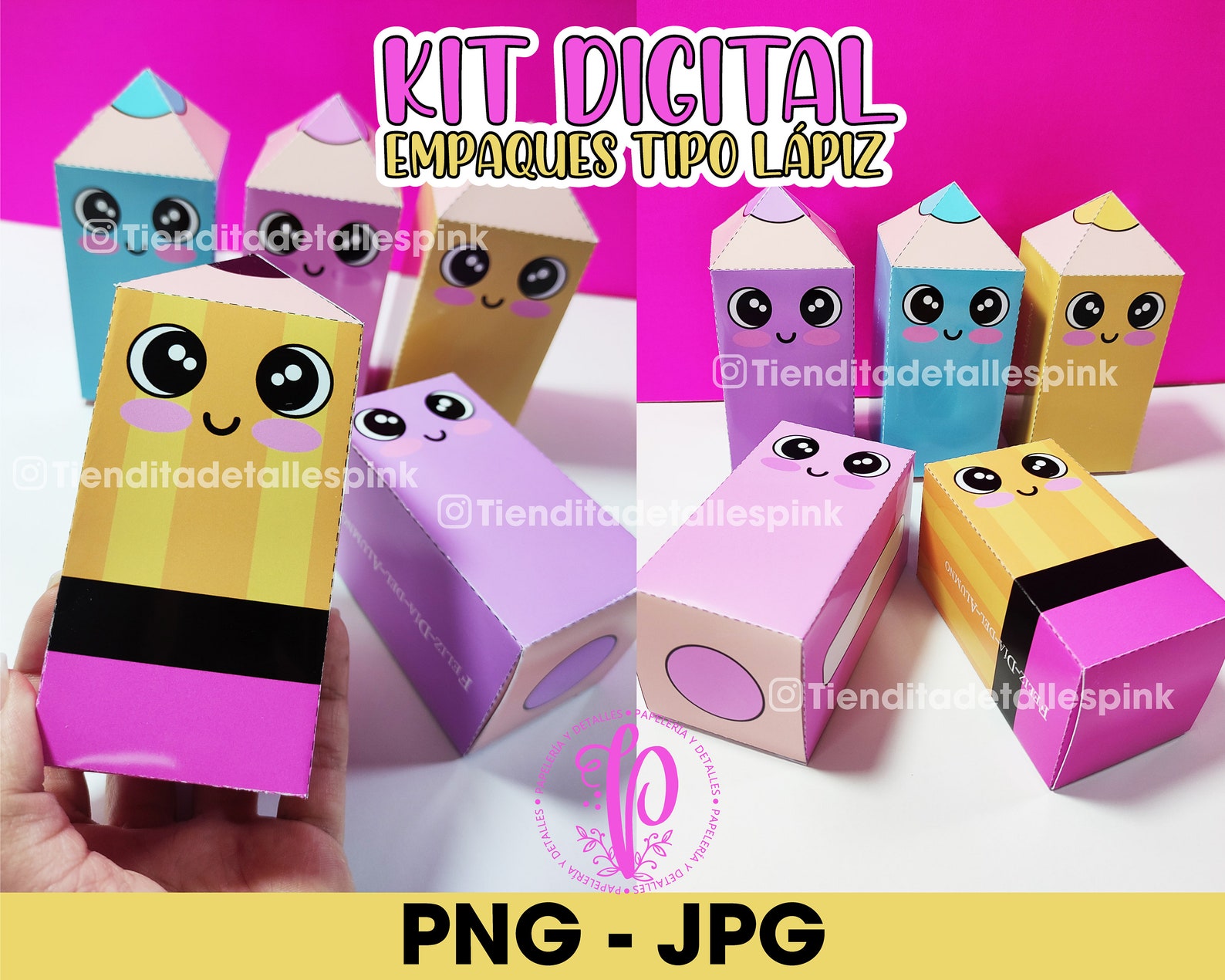 Pencil Box Template, Student Day Box, Student Day, Pencil Packaging ...