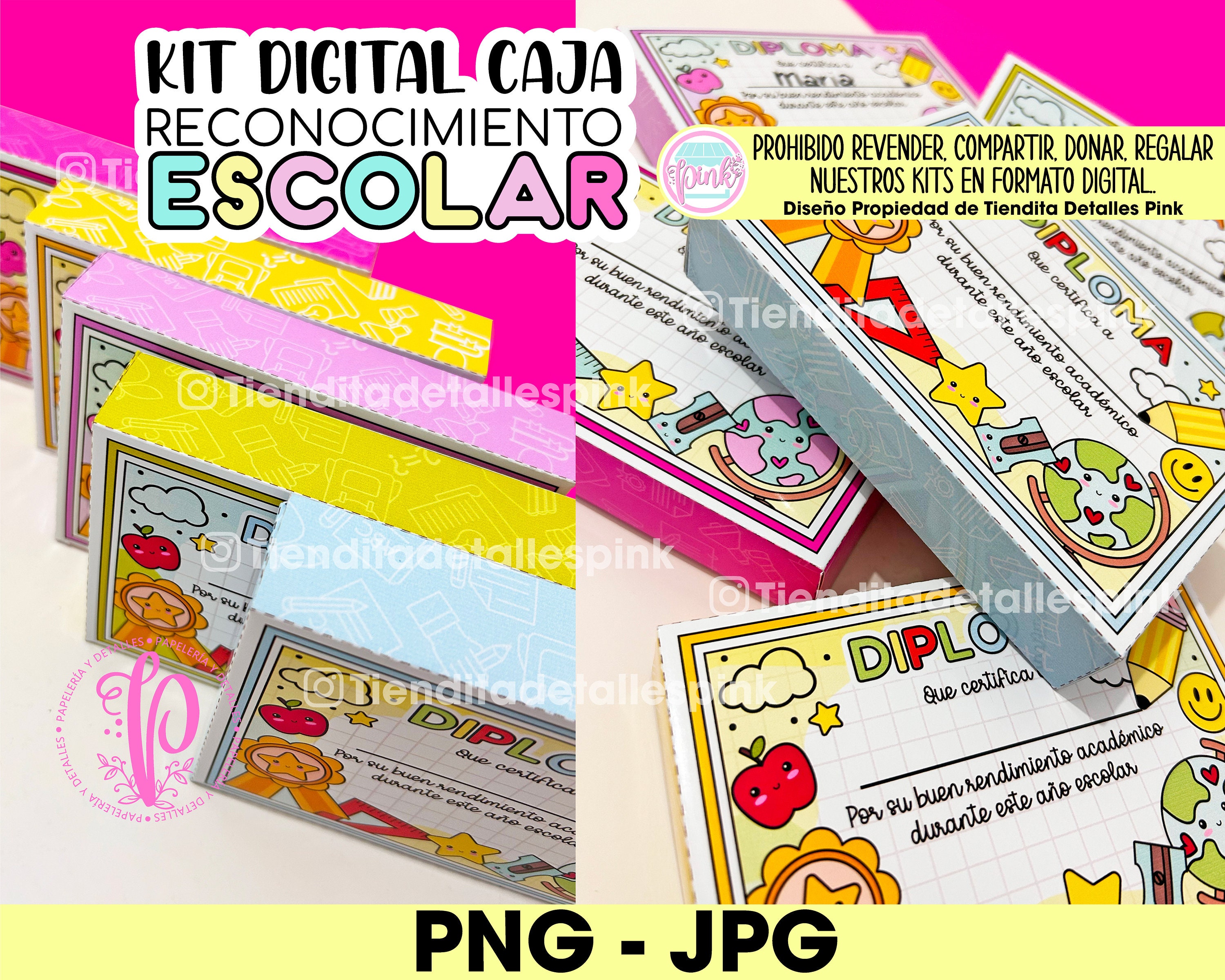 School Recognition Box Template, Diploma Box - Etsy