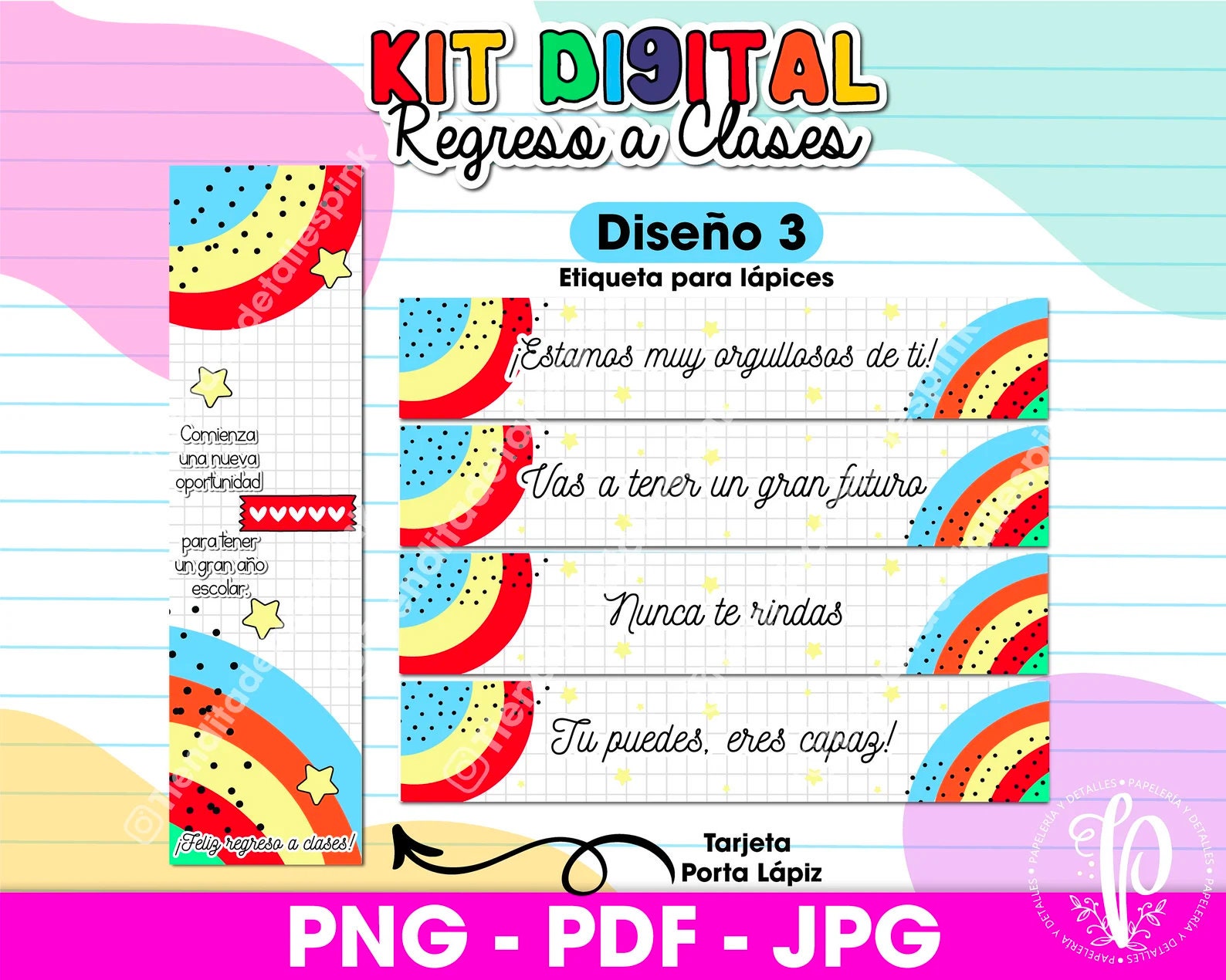 Template back to school, Plantilla portalapices, Detalles Regreso a ...