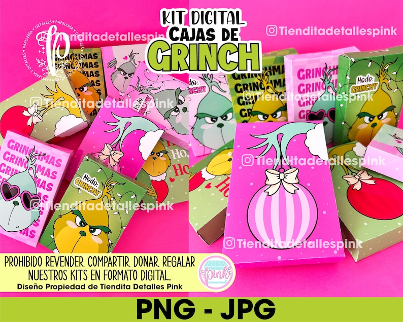 The Grinch Box Template, Grinch Box - Etsy