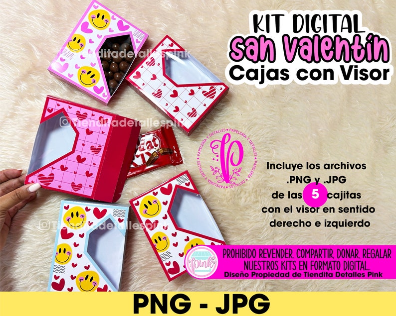 Template Boxes With Viewer San Valentin, Valentines Day, Box Valentines ...