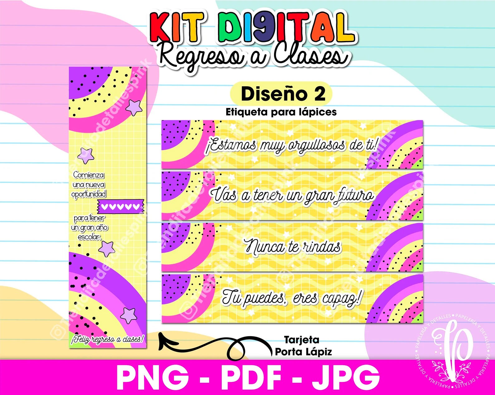 Template back to school, Plantilla portalapices, Detalles Regreso a ...