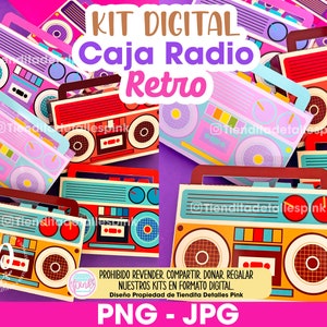 Template Retro Radio Box, Retro Radio Box, Radio Box - Etsy