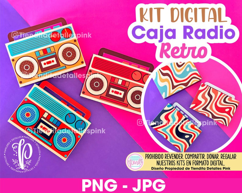 Template Retro Radio Box, Retro Radio Box, Radio Box - Etsy