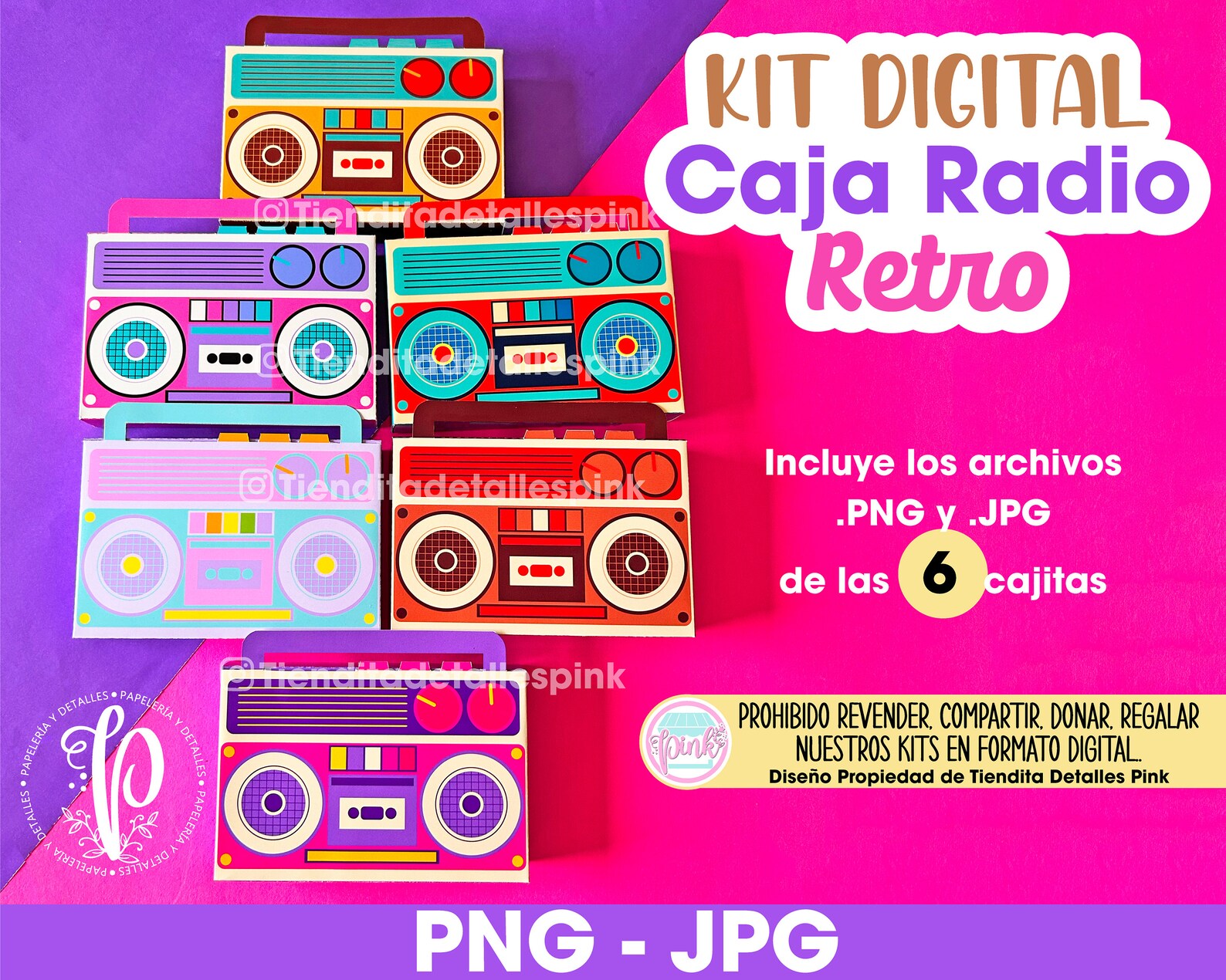 Template Retro Radio Box, Retro Radio Box, Radio Box - Etsy