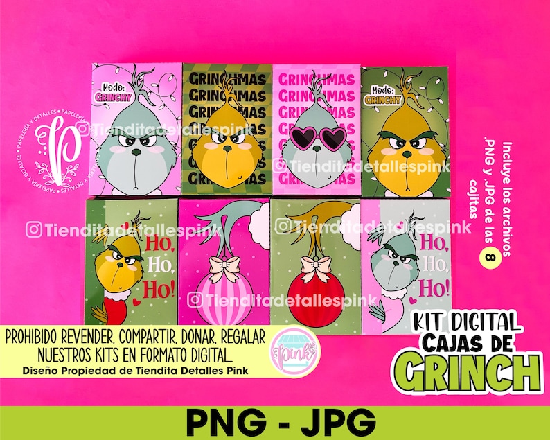 The Grinch Box Template, Grinch Box - Etsy