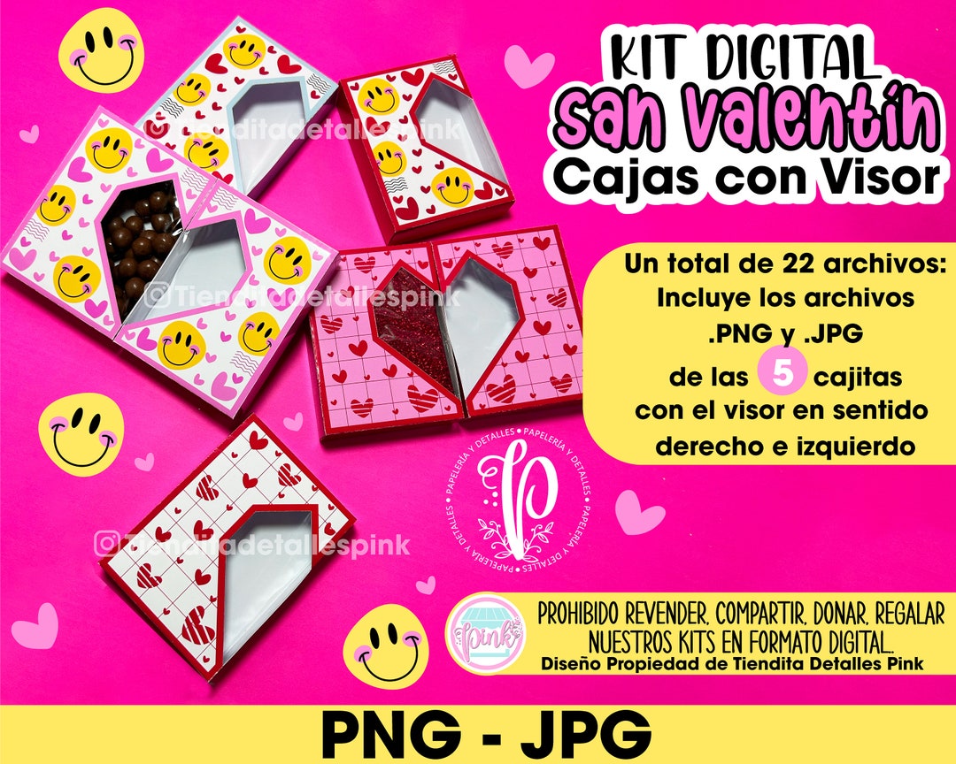 Template Boxes With Viewer San Valentin, Valentines Day, Box Valentines ...