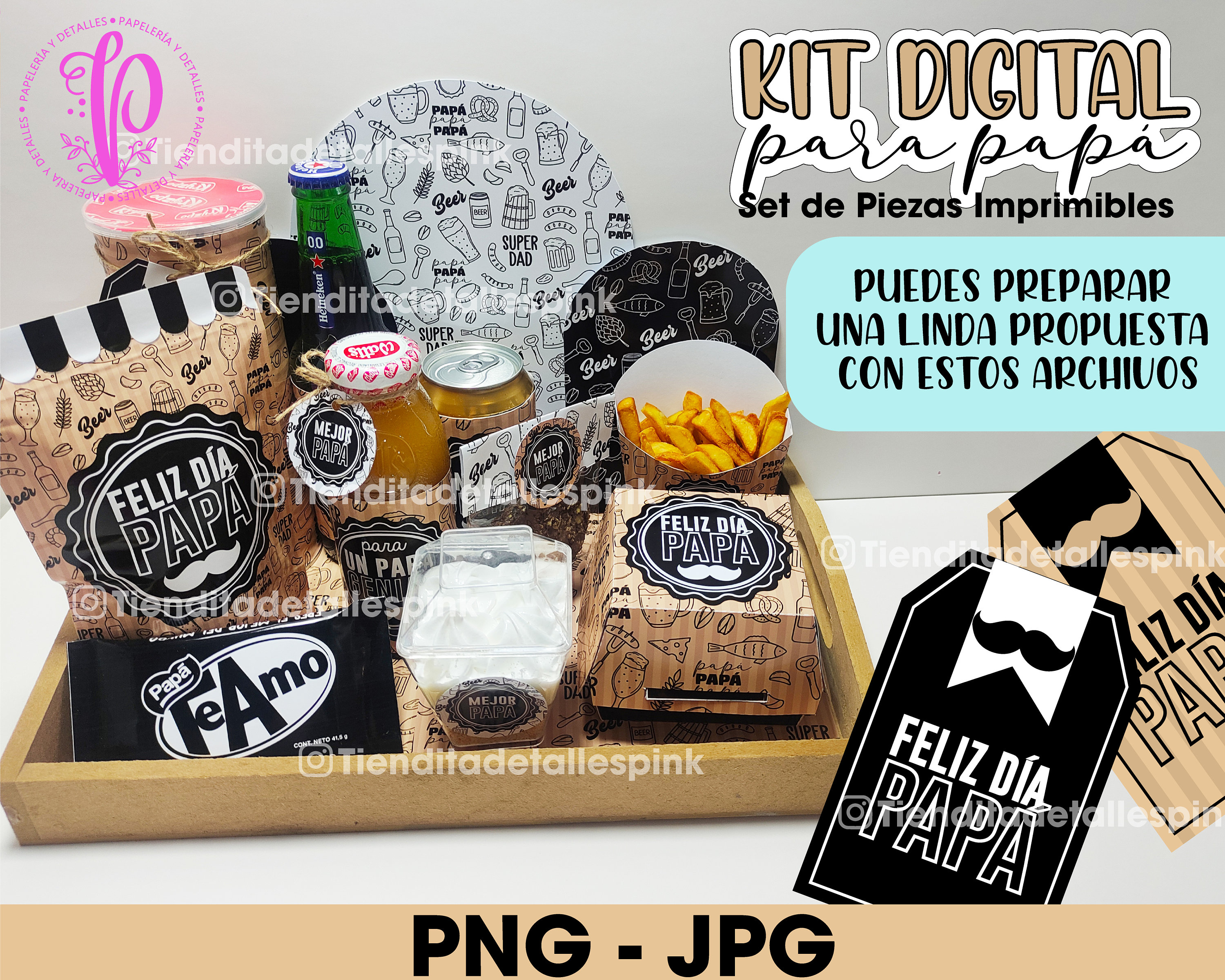 Imprimible para Bandejas Sorpresa, Día del Padre, Templates Día del ...