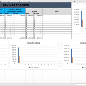 Savings Template| Personal Finance| Savings Planning - Etsy