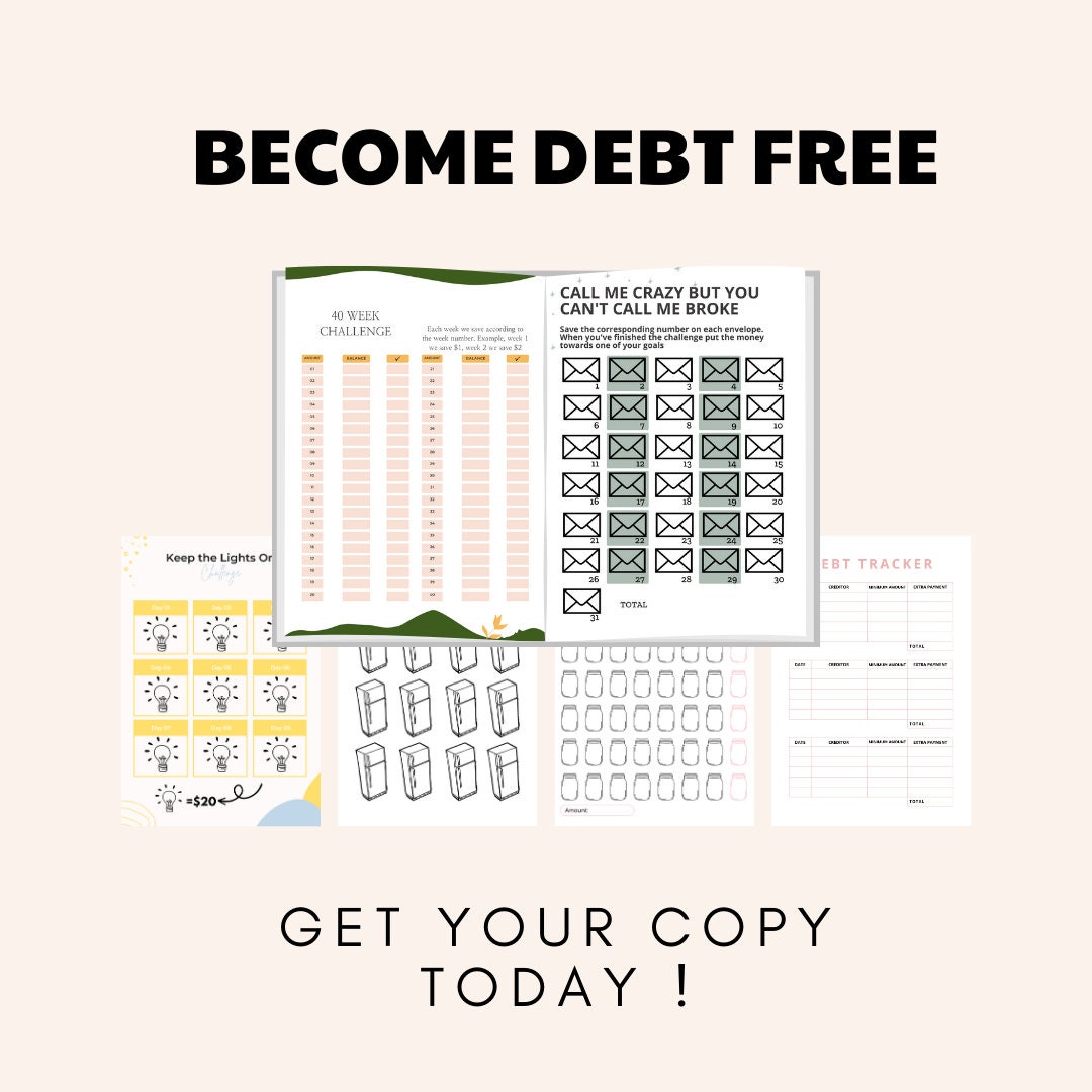 Debt Tracker Printable, Visual Debt Tracker Printable, Student Loan ...