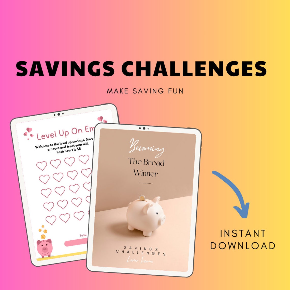 Savings Challenge Bundle Book, Savings Challenge Tracker, Savings ...