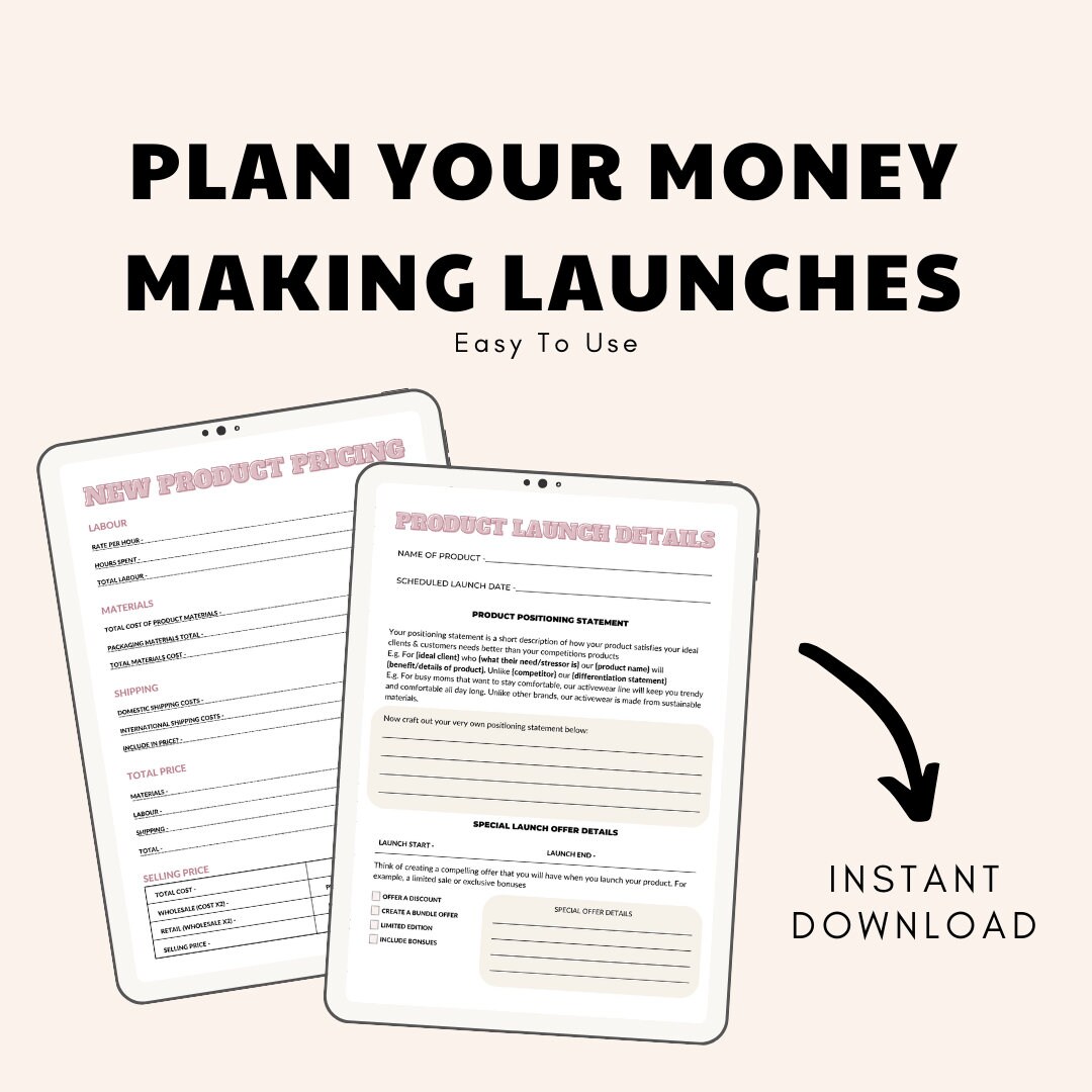 Small Business Digital Planner, Customizable Planner, Entrepreneur ...