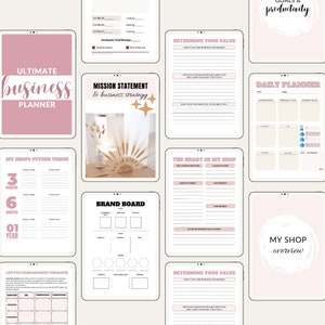 Small Business Digital Planner, Customizable Planner, Entrepreneur ...