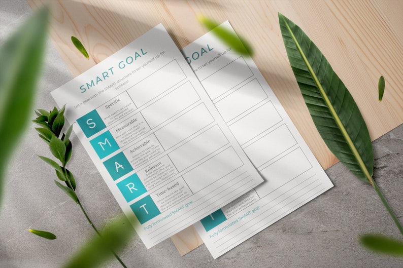 SMART Goal Setting Worksheet - Etsy