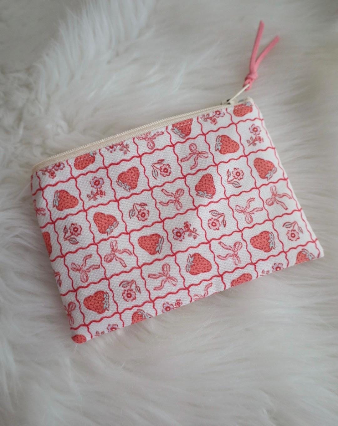Strawberry Coin Purse, Gift Card Holder, Strawberry Wallet - Etsy