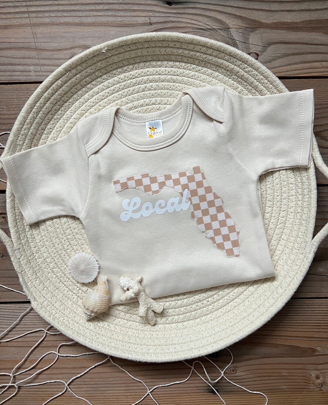 Baby Boy Florida 'local' Bodysuit, Fabric Appliqué, Cute Baby Bodysuit ...