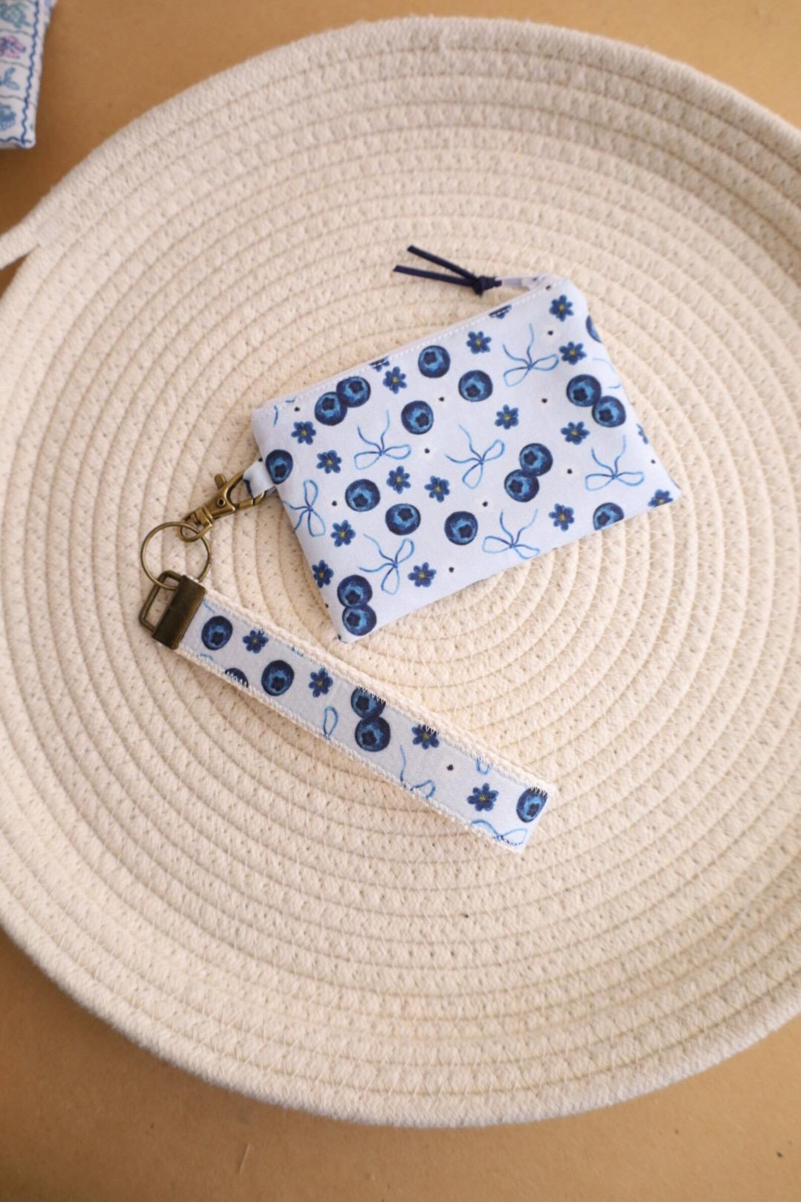 Blueberry Coin Purse, Gift Card Holder, Blueberry Wallet - Etsy