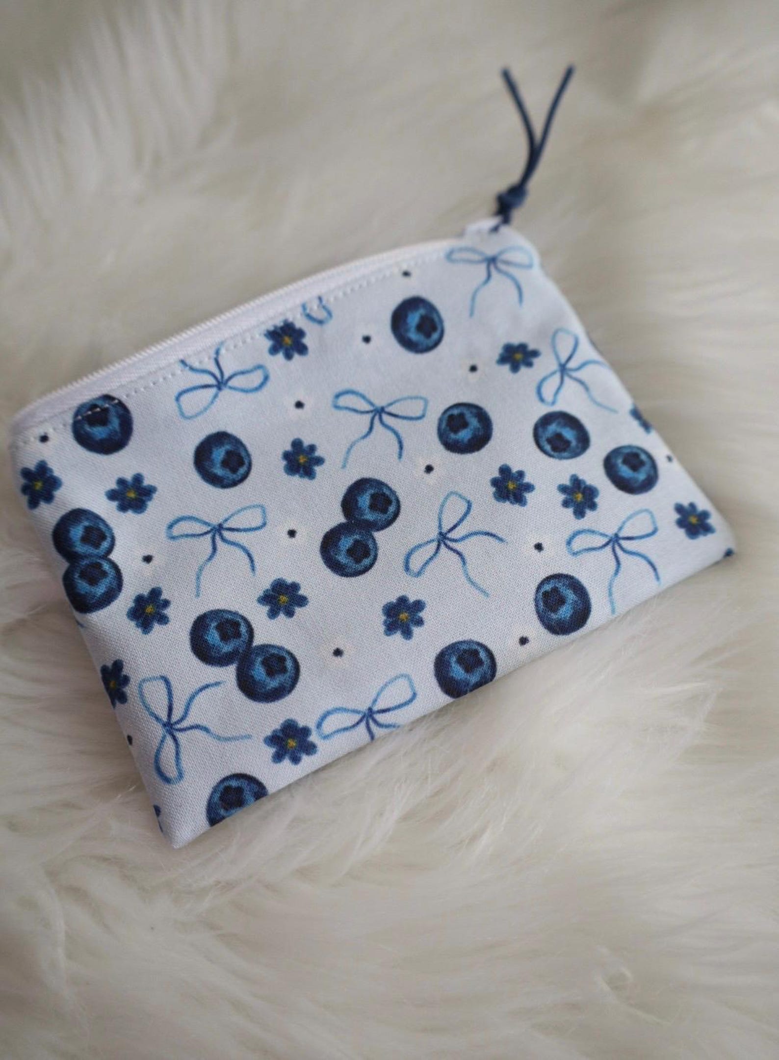 Blueberry Coin Purse, Gift Card Holder, Blueberry Wallet - Etsy