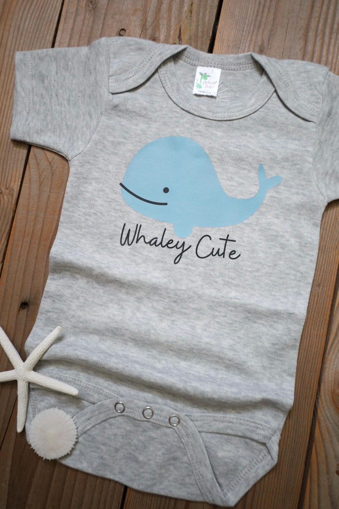 Baby Boy 'whaley Cute' Bodysuit, Cute Baby Outfit, Baby Whale Bodysuit ...
