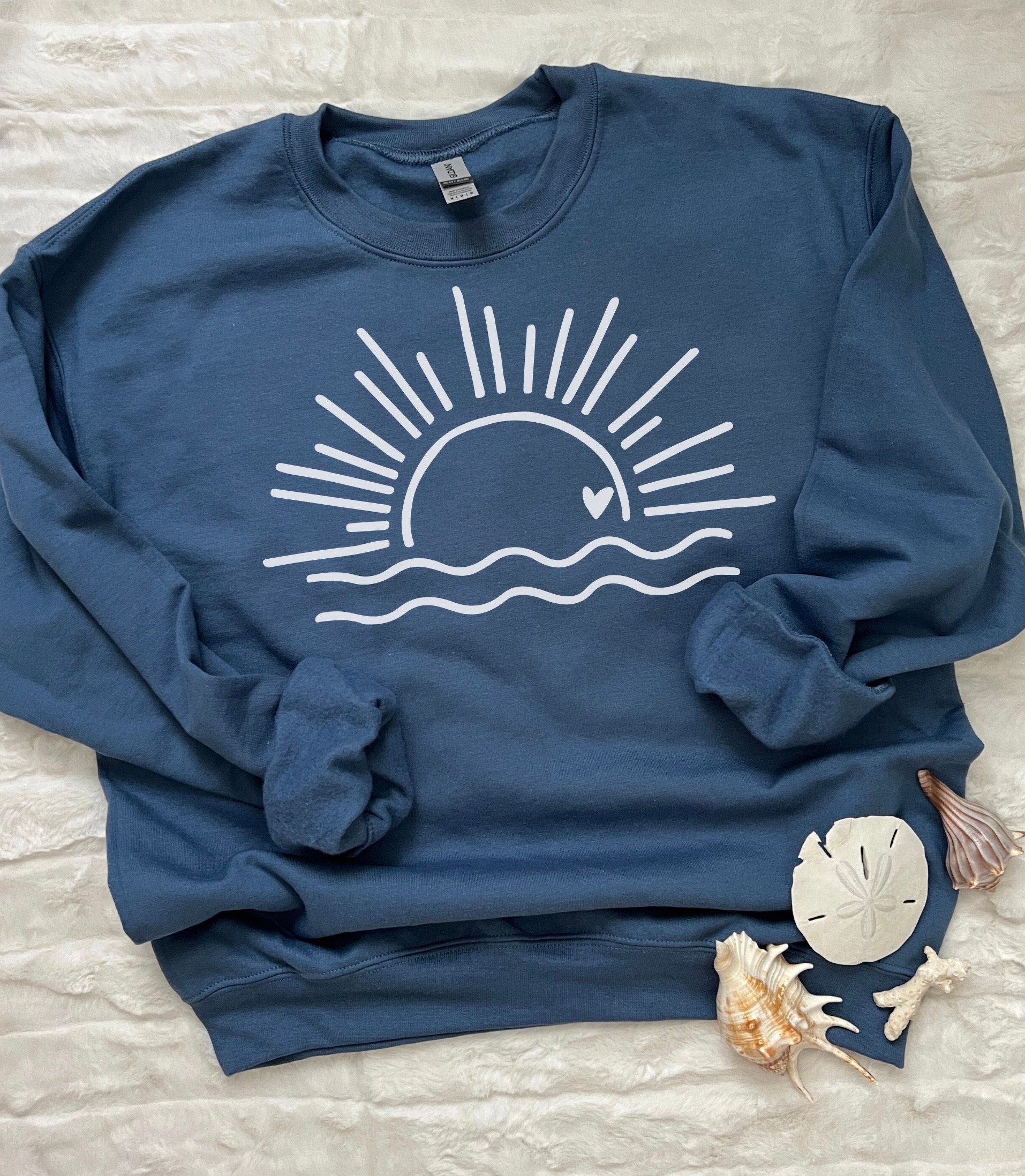 Sunshine Crew Neck Sweatshirt, Comfy Sweatshirt, Sun Sweatshirt for ...