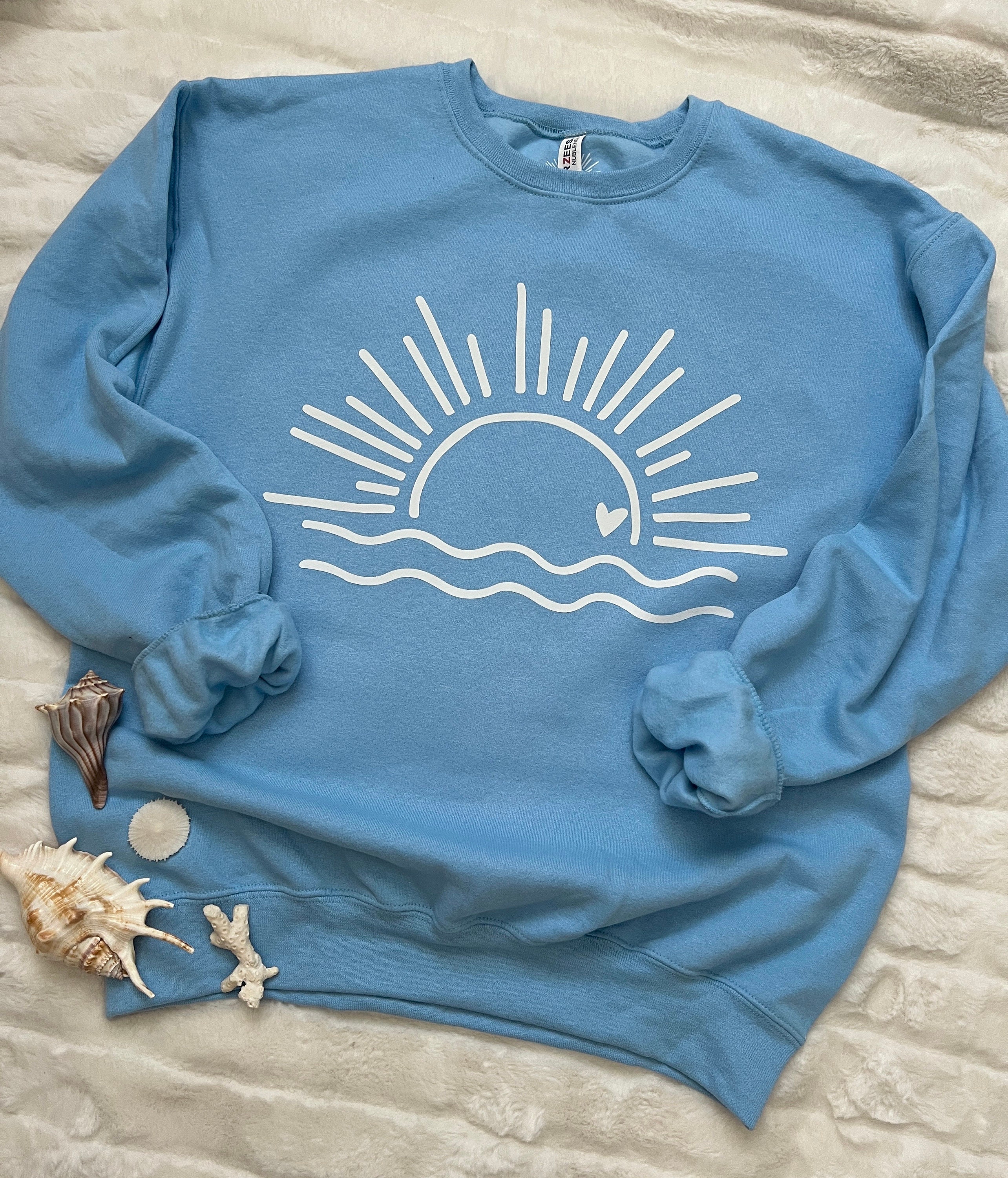 Sunshine Crew Neck Sweatshirt, Comfy Sweatshirt, Sun Sweatshirt for ...