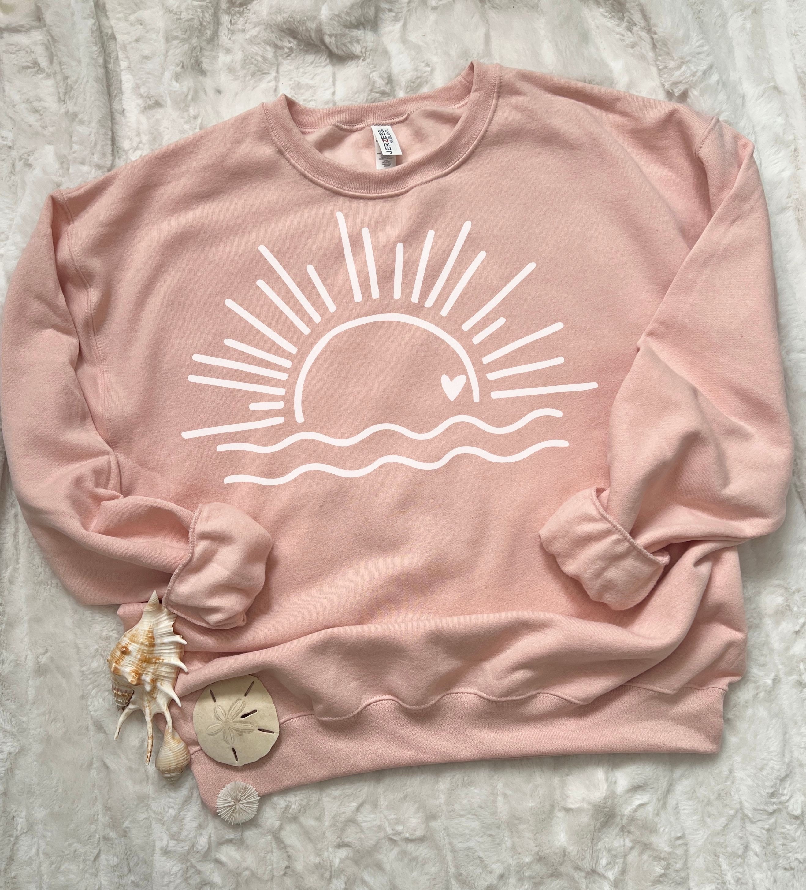 Sunshine Crew Neck Sweatshirt, Comfy Sweatshirt, Sun Sweatshirt for ...