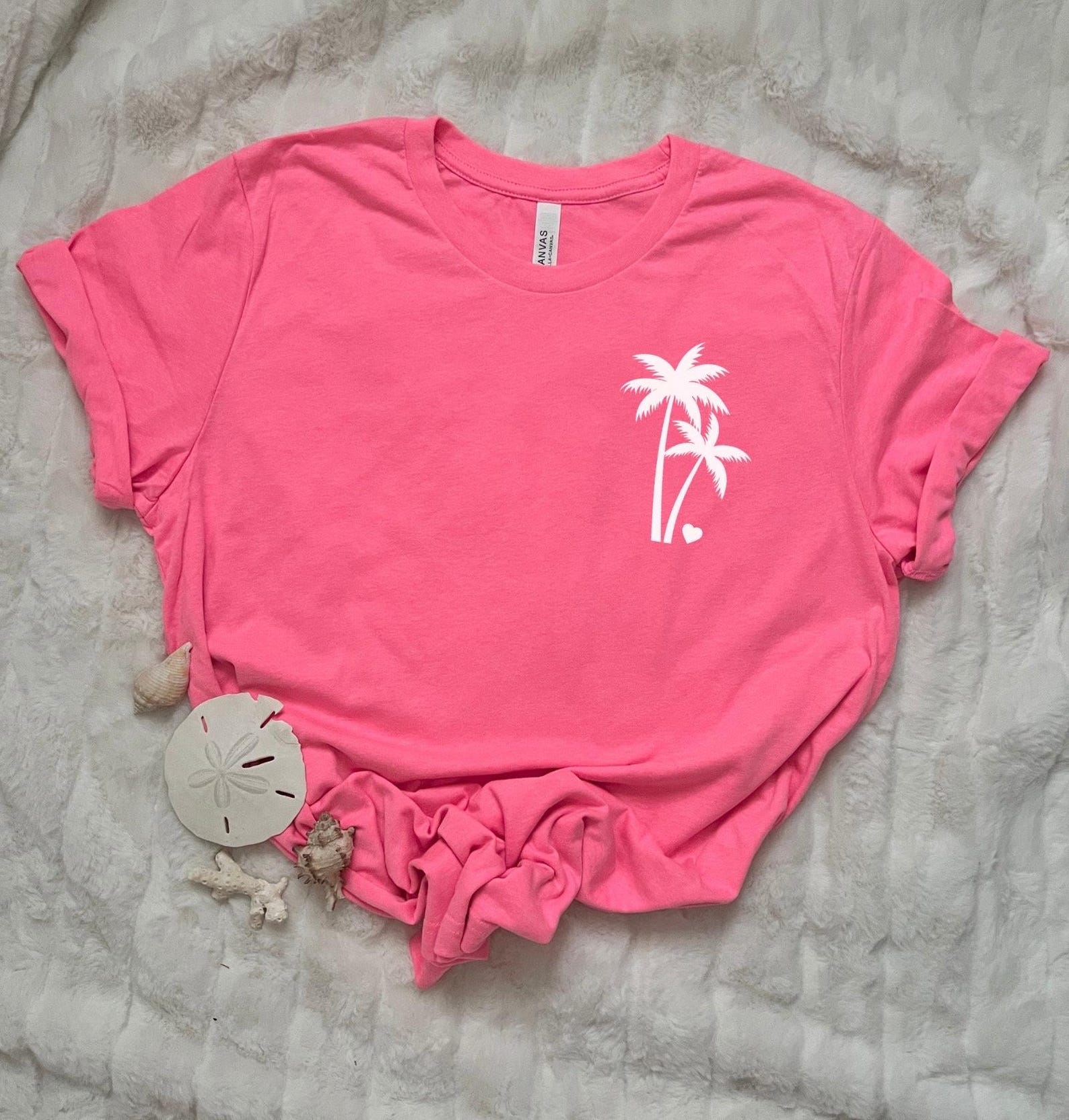 Palm Tree T Shirt, Cute Palm Tree Shirt, Beach Shirt, Tropical Shirt ...