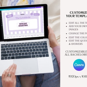 Lavender Floral Bridal Shower Jeopardy Game: Editable Canva Template ...