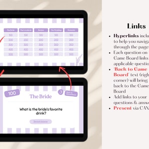 Lavender Floral Bridal Shower Jeopardy Game | Canva Template Editable ...