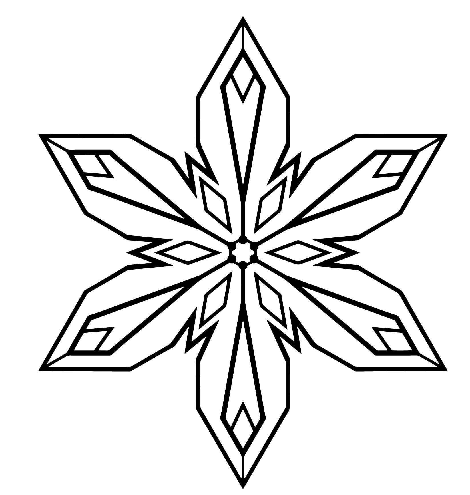 Snowflake 005 SVG and PNG for Cameo, Cricut & Silhouette Machines - Etsy