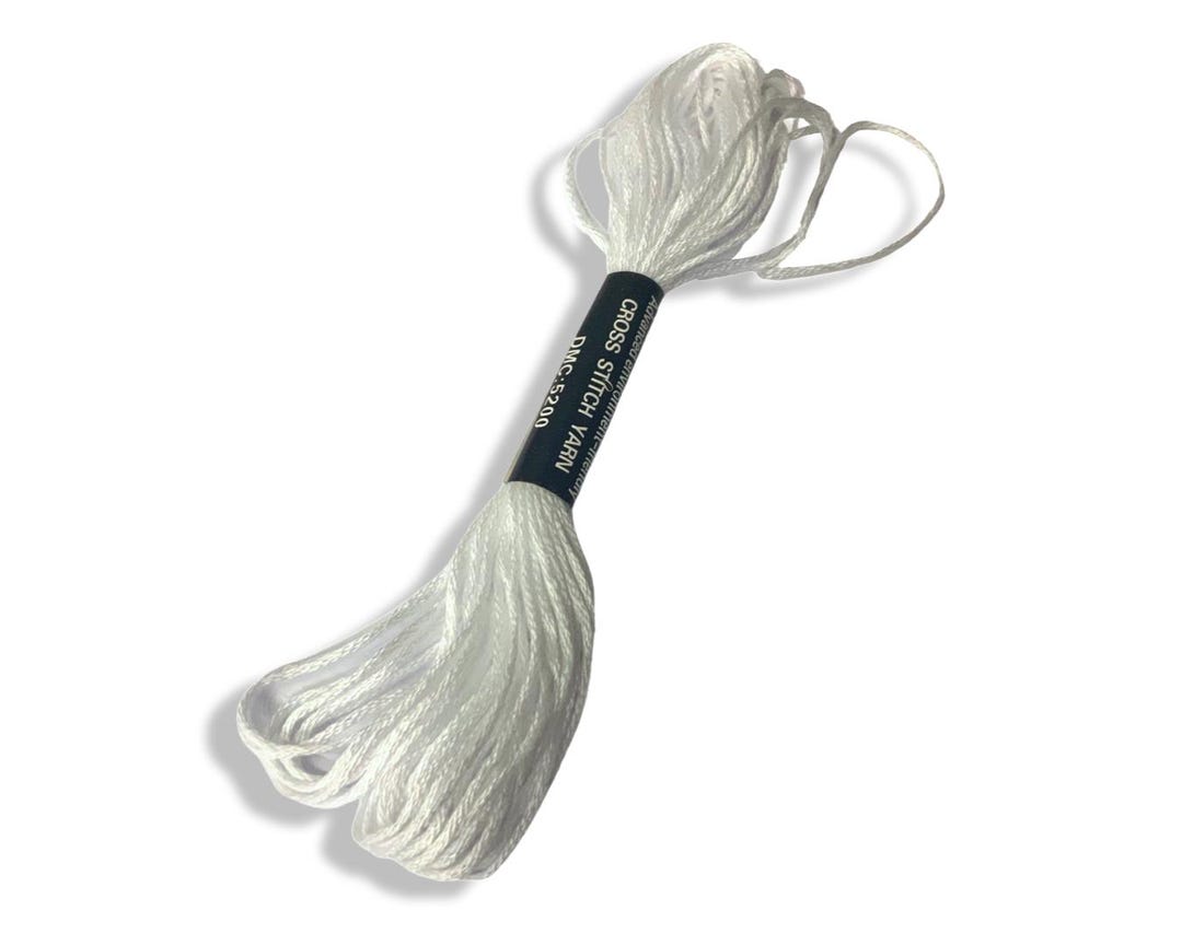 DMC 5200 Embroidery Floss | Cross Stitch Thread | White | Crafting ...