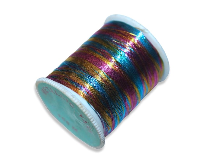 Colorful Metallic Lurex Yarn | 1 Piece | Approx 100m/394in | 0.1mm/0 ...