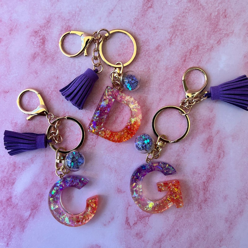 Alphabet Keychain - Etsy