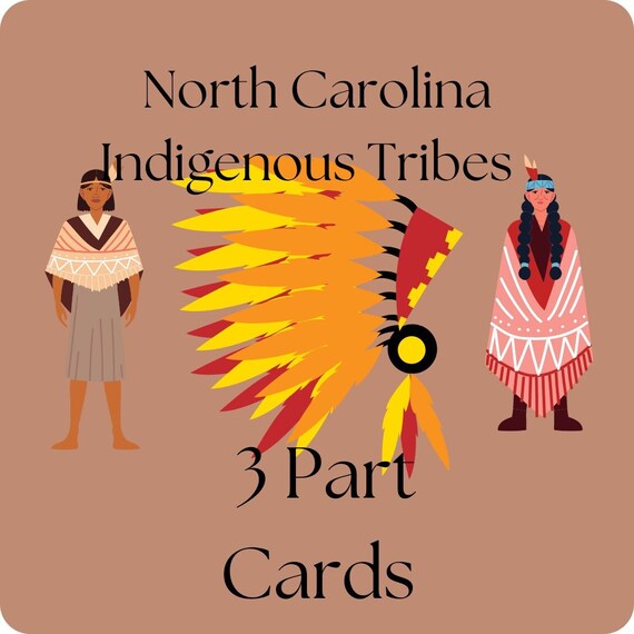 Indigenous Tribes of North Carolina Montessori 3-part Cards - Etsy