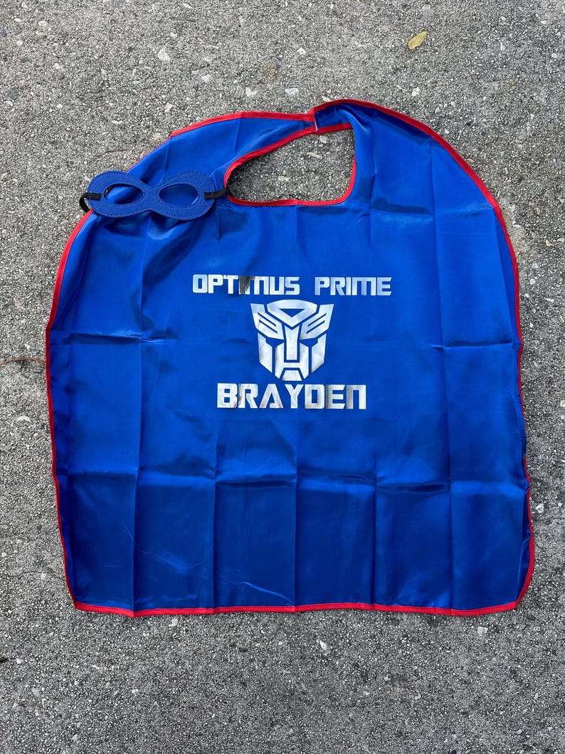 Custom Kids Cape & Mask - Transformers - Etsy