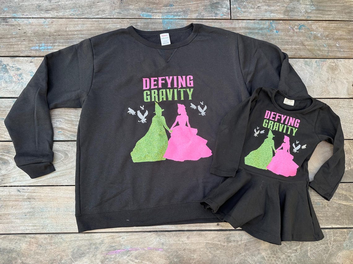 Wicked Defying Gravity SVG - Glinda, Elphaba, Flying Monkey's - Etsy