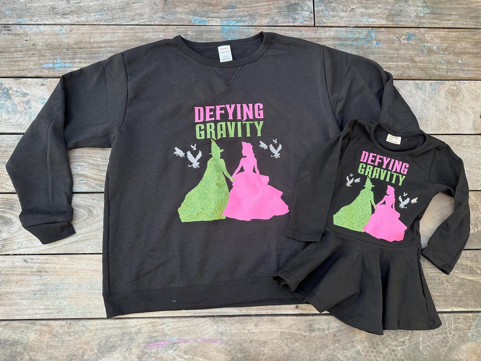 Wicked Defying Gravity SVG - Glinda, Elphaba, Flying Monkey's - Etsy