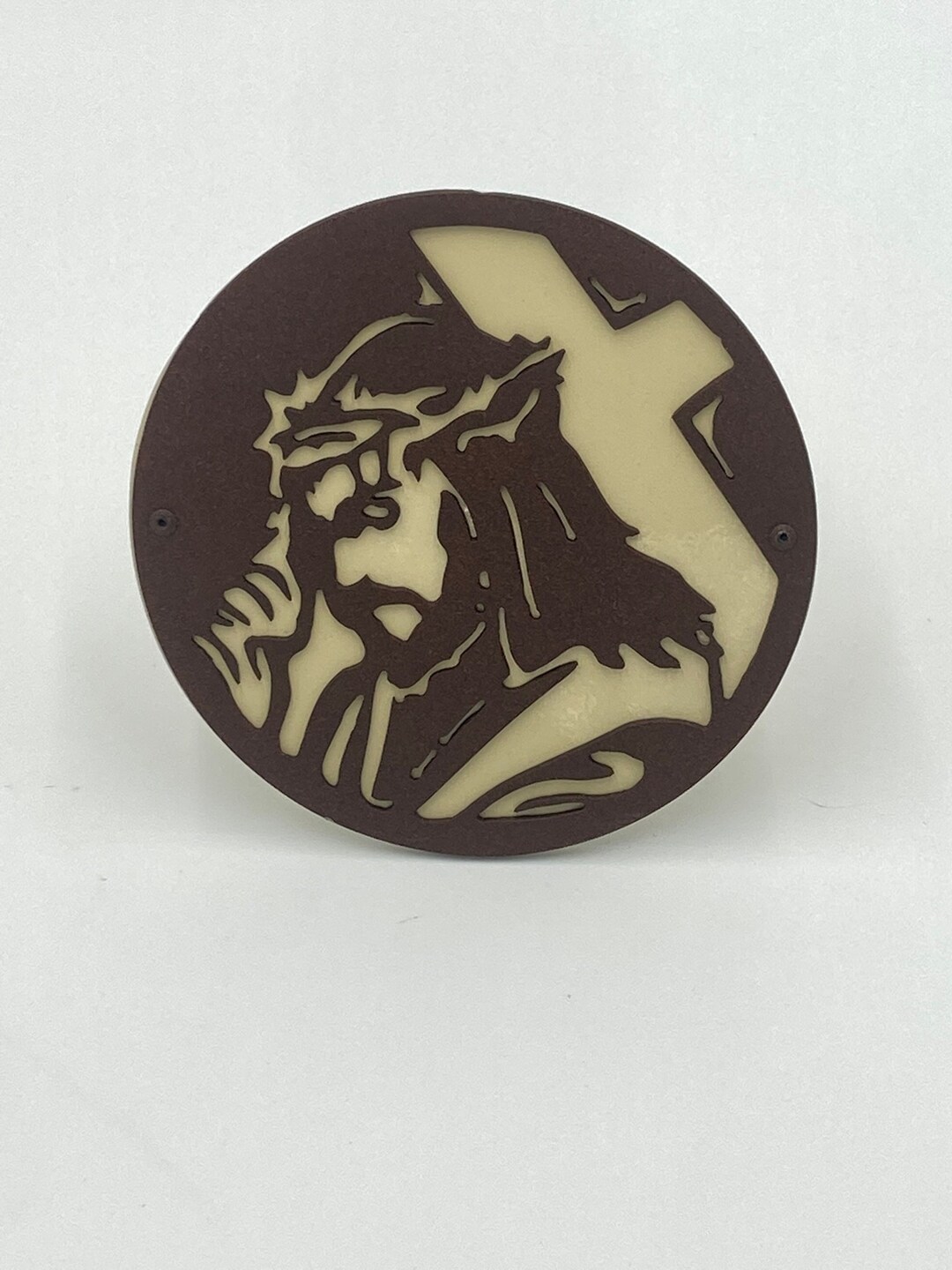 Custom Created "jesus Carrying the Cross" Metal Receiver Hitch Cover - Etsy