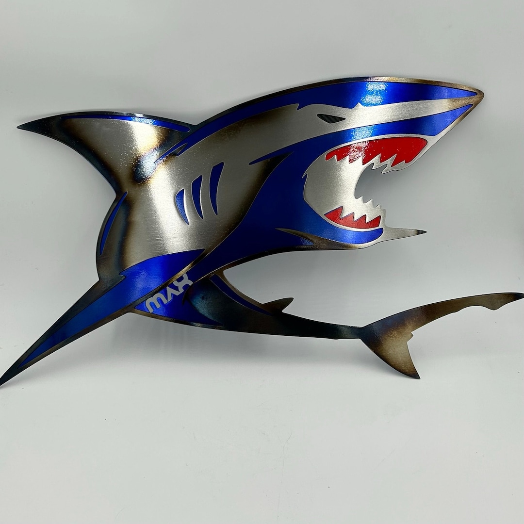 Metal Shark Wall Art - Etsy
