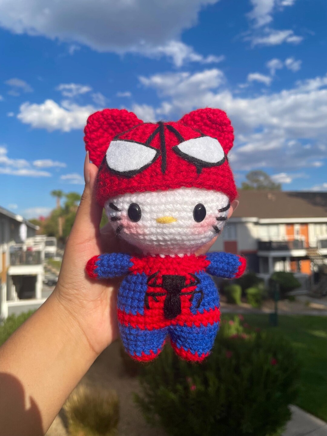 Crochet Spider Kitty Hello Spider - Etsy