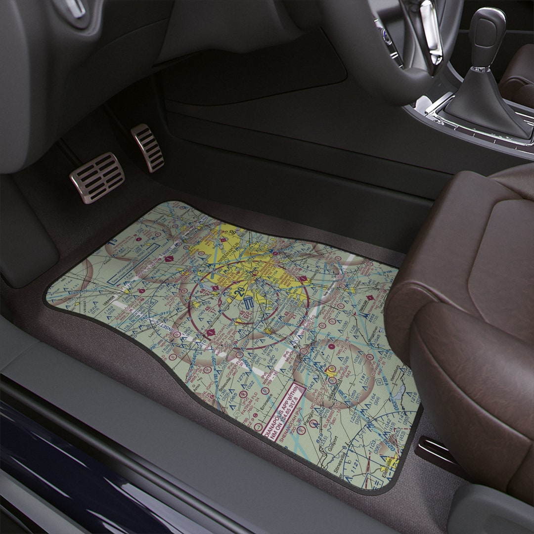 Custom Pilot Aviation Sectional Car Floor Mat, Personalized Gift for ...