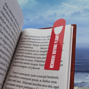Pilot Bookmark, Remove Before Flight Airplane Metal Bookmark, Gift for ...