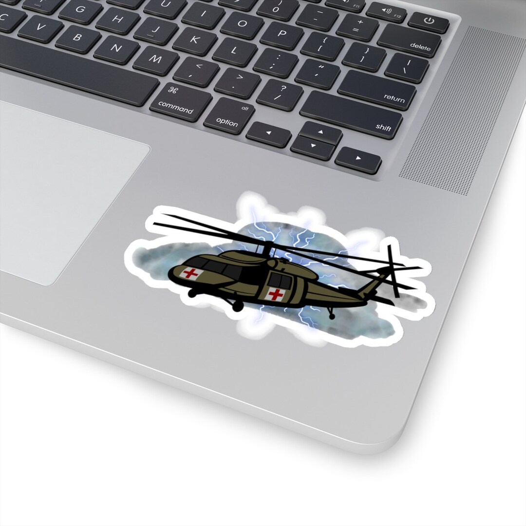 UH60 Blackhawk Sticker, DUSTOFF Army MEDEVAC Helicopter Sticker ...